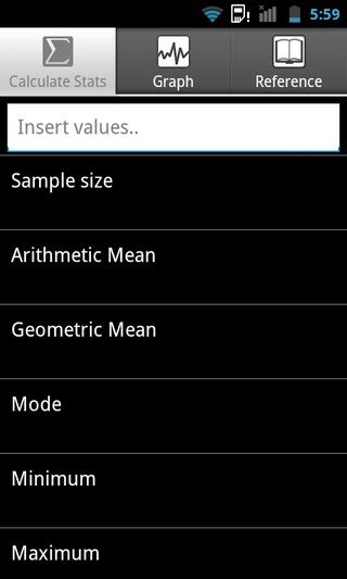 Statistics Calculator Statistical Graphs Formulae And More On Android