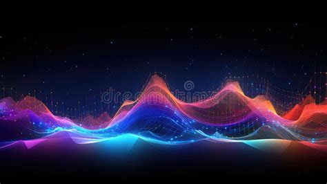 Digital Data Waves Stock Illustration Illustration Of Data 369080038