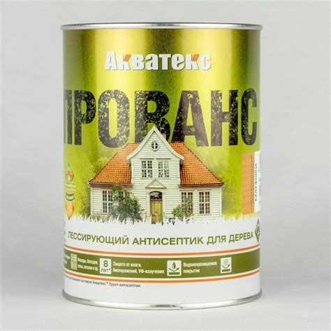 Лессирующий антисептик для дерева 0 75 л АКВАТЕКС Прованс калужница купить по низкой цене в