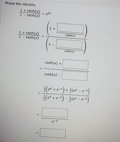 Solved Prove The Identity Cosh X Cosh X This Shows Chegg