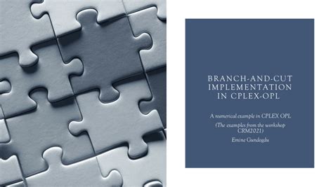 PDF Branch And Cut Example Numerical