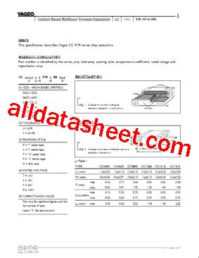 CC1812 Datasheet(PDF) - List of Unclassifed Manufacturers