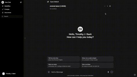 开源 Open Webui 模型 Ollama Openai 对话界面 小羿