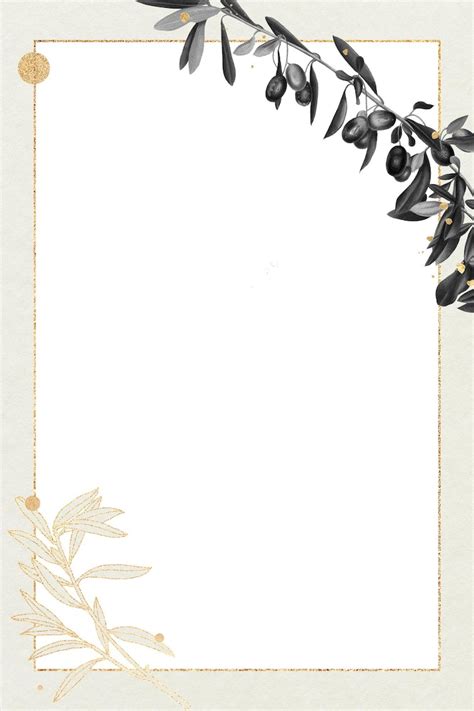 직사각형 프레임 Png 반이는 금 패턴 프리미엄 사진