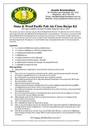Stone And Wood Pacific Ale Aussie Brewmakers