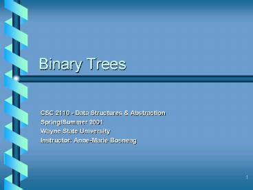 Binary Trees Presentation Free To View