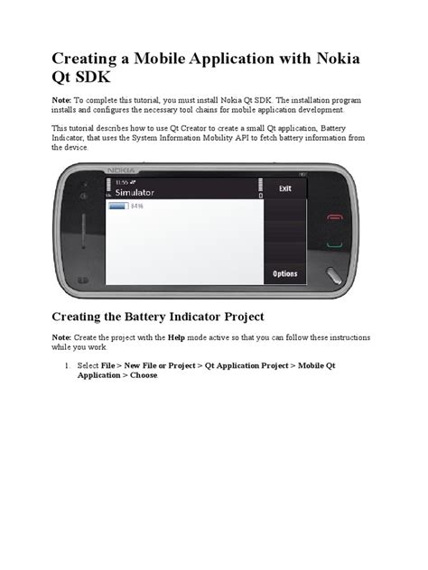 Creating A Mobile Application With Nokia Qt Sdk Download Free Pdf