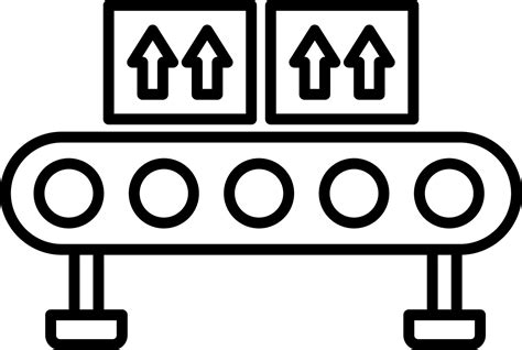 assembly line line icon 16226941 vector art at vecteezy