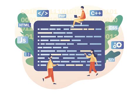 Programación Y Ingenieria Desarrollo Minúsculo Personas Programador O