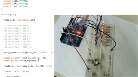 Tutorial Arduino Passo A Passo Bargraph Map Aula 14 Youtube