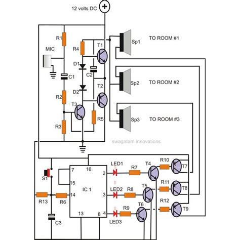 Intercom Circuit Page 2 Telephone Circuits Nextgr