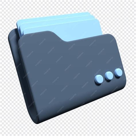 종이 문서와 폴더 아이콘의 3d 렌더링 그림 간단한 종이 폴더 아이콘 파란색 폴더 아이콘 격리 된 배경 3d 렌더링 그림 프리미엄 Psd 파일