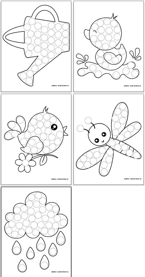 Dot Marker Coloring Pages 2025