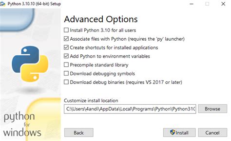 how to install python on windows 10