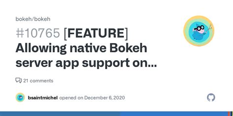 Feature Allowing Native Bokeh Server App Support On Visual Studio Feature Allowing Native Bokeh Server App Support On Visual Studio