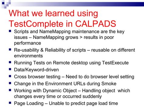 Testingwithtestcomplete Ppt