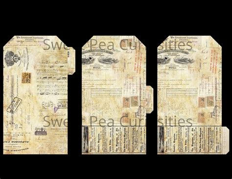 File Folder Tags Digital Download Printable Junk Journal Etsy