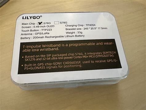Stück LILYGO T Impulse LoRa Wristband im Kanton Basel Landschaft tutti ch