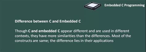 Differenza Tra C E Embedded C In Informatica Informatica E Ingegneria Online