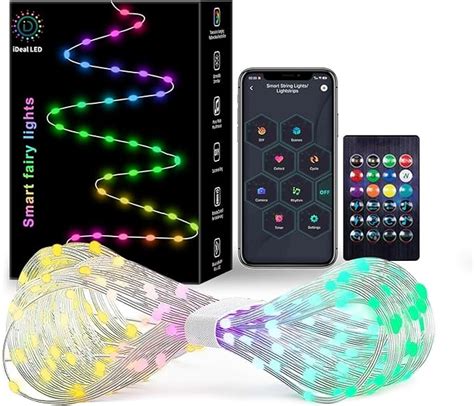 Super Rgb Smart Fairy String Lights 33ft Usb Diy Twinkle Lights W Remote And App