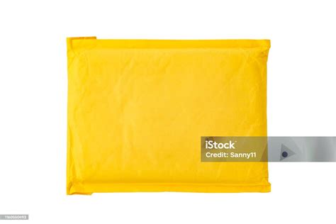 소포를 포장하기위한 노란색 우편 가방 흰색 배경에 격리 봉투에 대한 스톡 사진 및 기타 이미지 봉투 노랑 해운 Istock