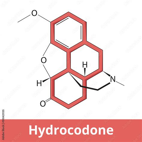 Chemical Structure Of Hydrocodone Hydrocodone Dihydrocodeinone Is An Opioid Used To Treat