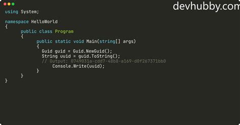How To Generate UUID In C R Csharpcodereview