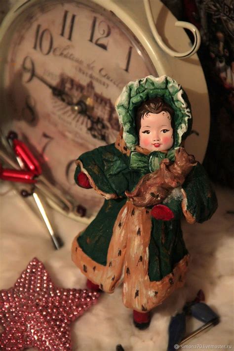 Купить или заказать Нашла дом Девочка Адель с мишкой Ватная игрушка в интернет магазине на