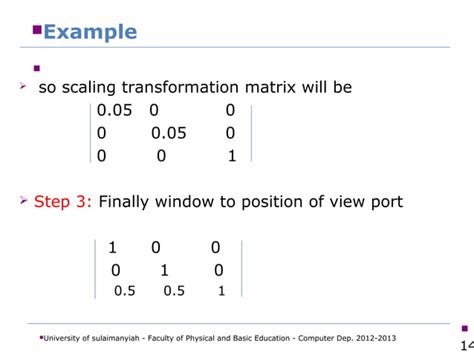 Window To Viewport Transformation Ppt 3 D Graphics Computer Software And Applications