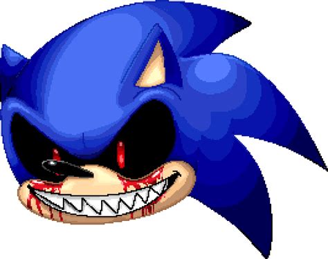 Pixel Head Of Sonicexe By Coolcatnin On Deviantart
