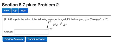 solved section 8 7 plus problem2 prev up next 1 pt