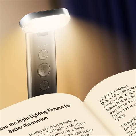 86lux Book Light Reading Light For Book In Bed Usb Rechargeable Led