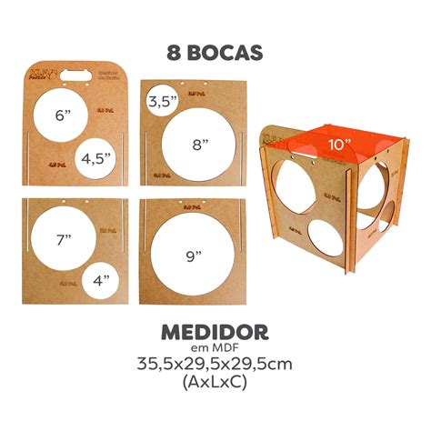 Medidor De Balão Mdf Artigos Para Festas Klf Shop