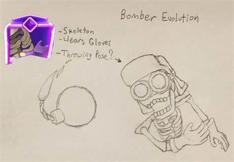 Probably Bomber Evolution Sketch Rclashroyale