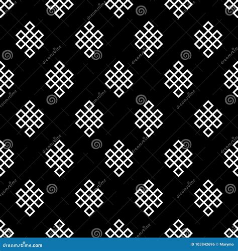 Seamless Pattern Of The Endless Knots Palbeu Signs Stock Vector Illustration Of Design