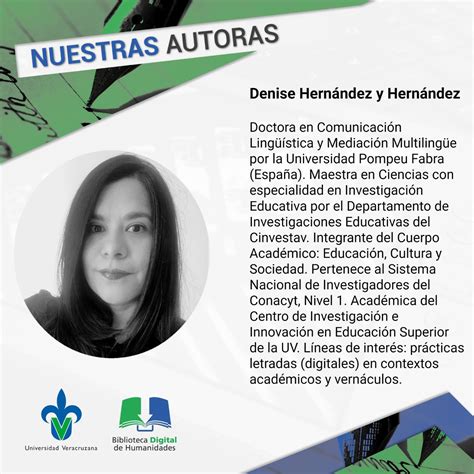 Denise Hernández Y Hernández Biblioteca Digital De Humanidades