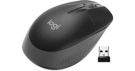 Logitech M Full Size Wireless Mouse Charcoal B H