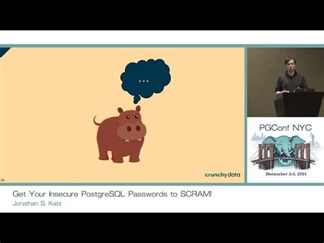 Free Video Get Your Insecure Postgresql Passwords To Scram Secure
