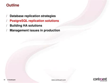 Ppt Postgresql Replication Strategies Understanding High Availability And Choosing The Right