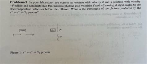Solved Problem 7 In Your Laboratory You Observe An Electron