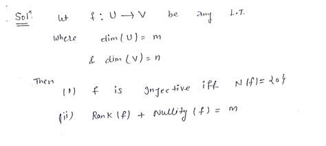 Answered L 1 Core Is The Following Linear Transformation Injective