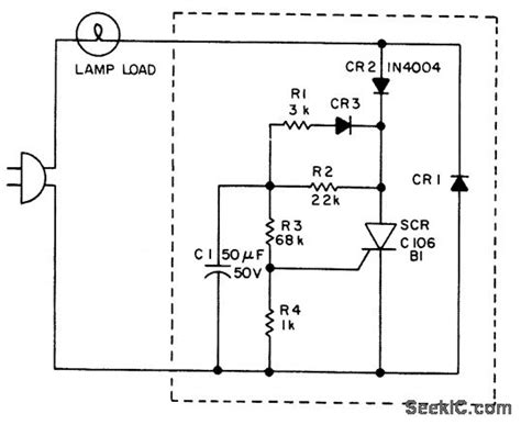 SERIES SCR LAMP FLASHER HANDLES A WIDE RANGE OF LOADS Basic Circuit Circuit Diagram SeekIC Com