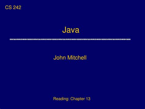 PPT Java PowerPoint Presentation Free Download ID 402725