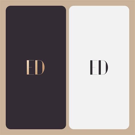 Premium Vector Ed Logo Design Vector Image