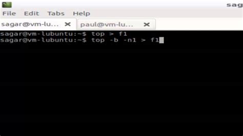 How To Save The Top Output To File In Linux Shell Terminal Youtube