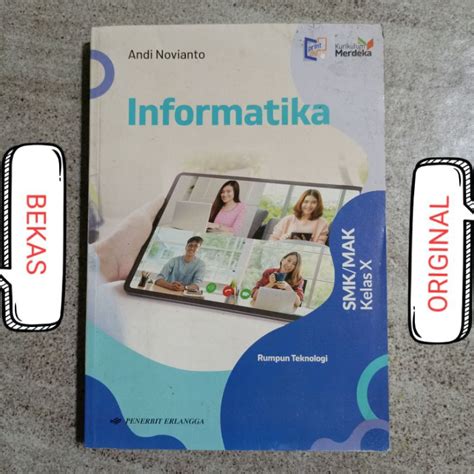 Jual Buku Informatika Kelas X 10 1 I Smk Mak Penerbit Erlangga Kurikulum Merdeka Rumpun