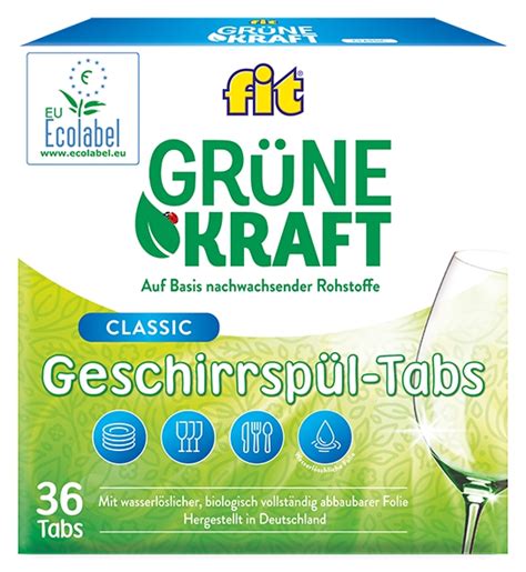 Grüne Kraft ჭურჭლის სარეცხი მანქანის აბები 36 ც Veli Store