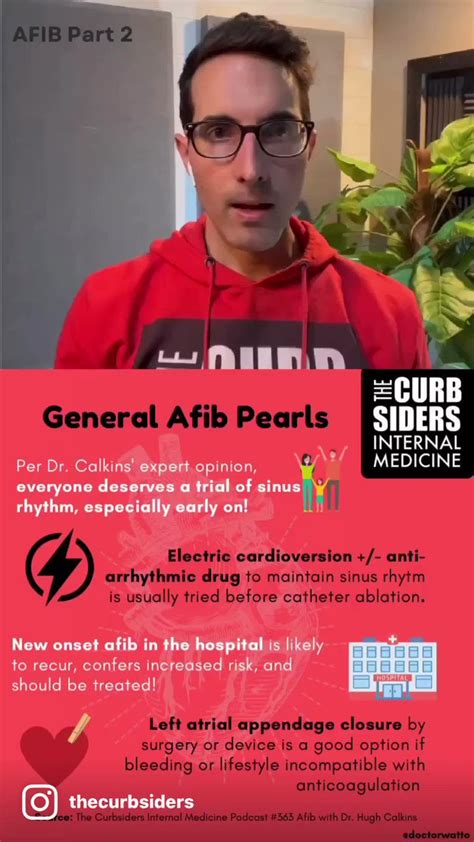 The Curbsiders On Twitter Afib Part 2 Listen In As Doctorwatto Takes Us Through Some Pearls