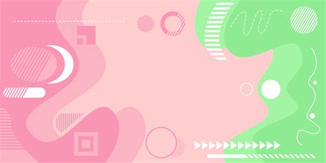 Cute Abstract Background With The Dominance Of Soft And Flat Colors