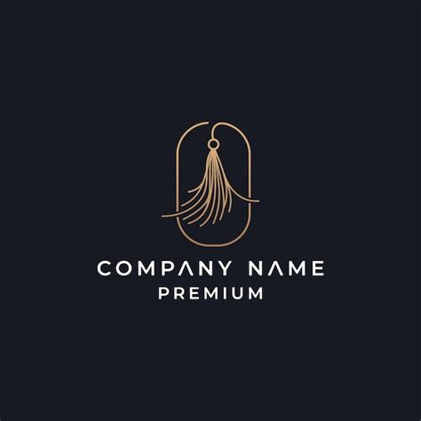 Tassel Logo Vector Icon Illustration Premium Vector